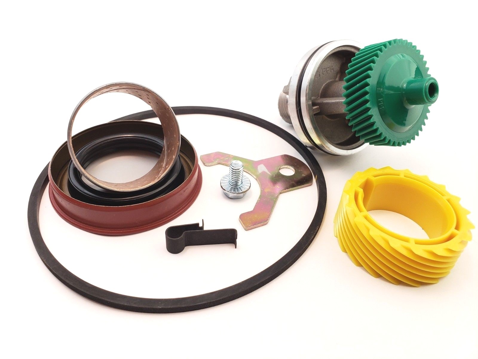 TH350 BOP Transmission Tail Housing Set up w 42 & 19 Tooth Speedometer ...