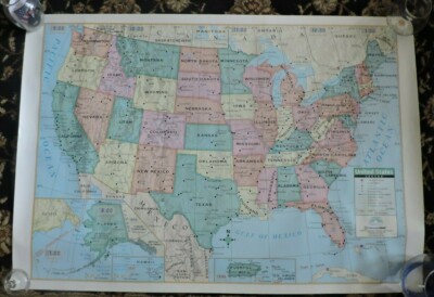 Universal Map: Wall Map of the USA | eBay