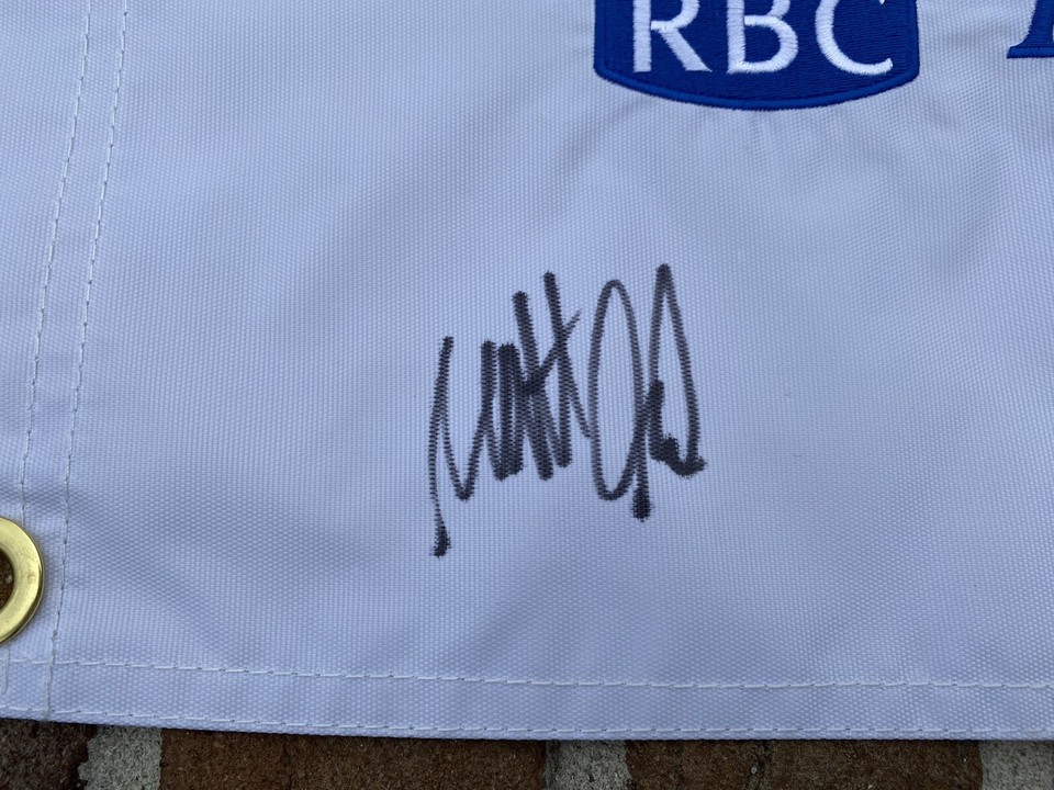Matt Fitzpatrick Signed RBC Heritage Golf Pin Flag 2023 Champion PGA ...