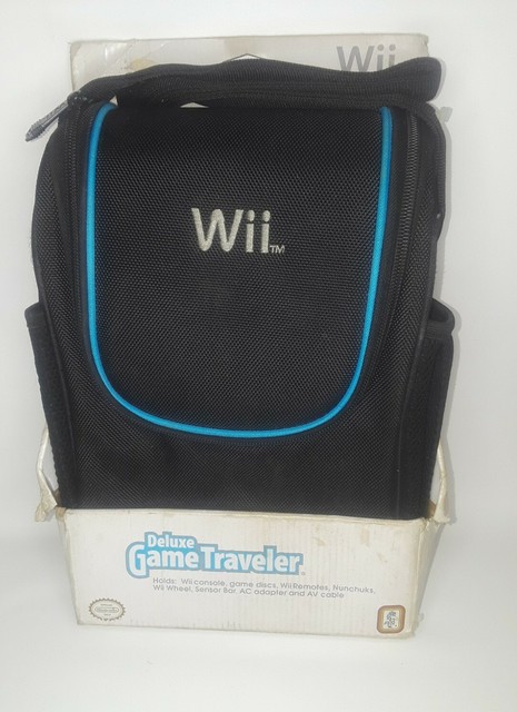 Nintendo Wii Deluxe Game Traveler Console Travel Storage Bag Carrying ...
