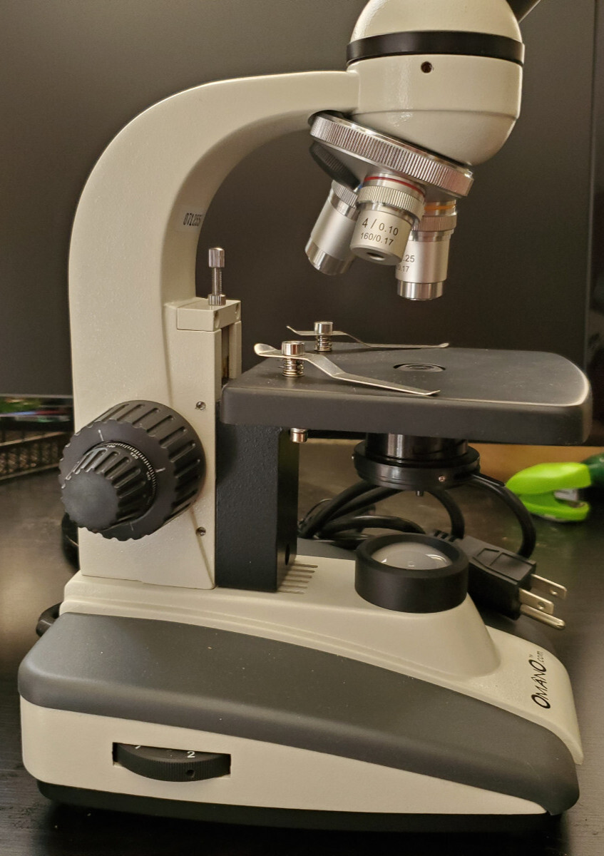 Omano Monocular Compound Classic Student Microscope with Slides | eBay