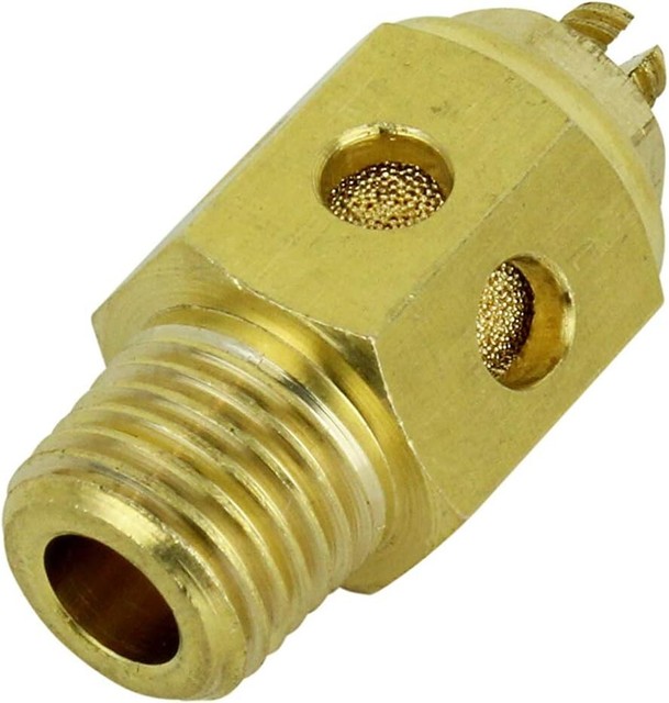 Milton 1087-4HFBK SPEED CONTROL EXHAUST MUFFLER - HIGH FLOW 1/4NPT - 5 ...