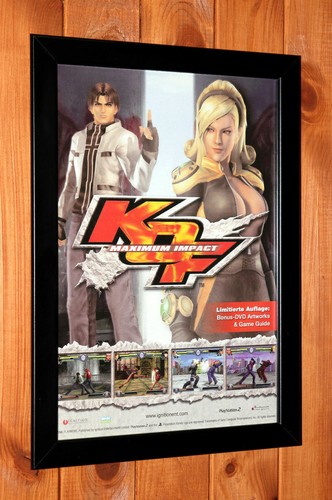 KOF Maximum Impact PS2 Xbox Vintage Mini Rare Promo Poster / Ad Page ...
