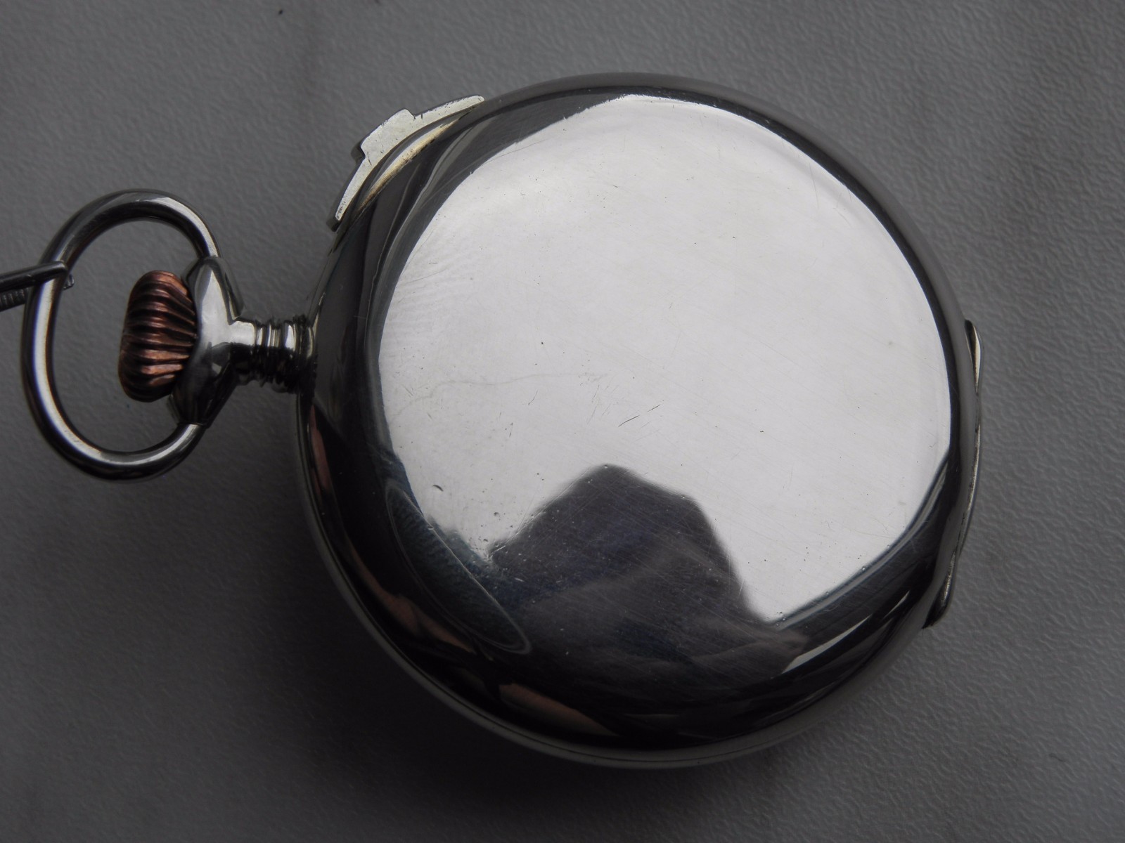 Very Rare Swiss Foot Ball Pocket Stop Watch 1930`s Enamel Dial, Case ...