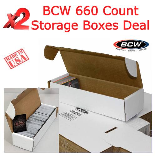 2 BCW High Quality 660 Count For Trading Cards/Slab Storage/Shipping ...