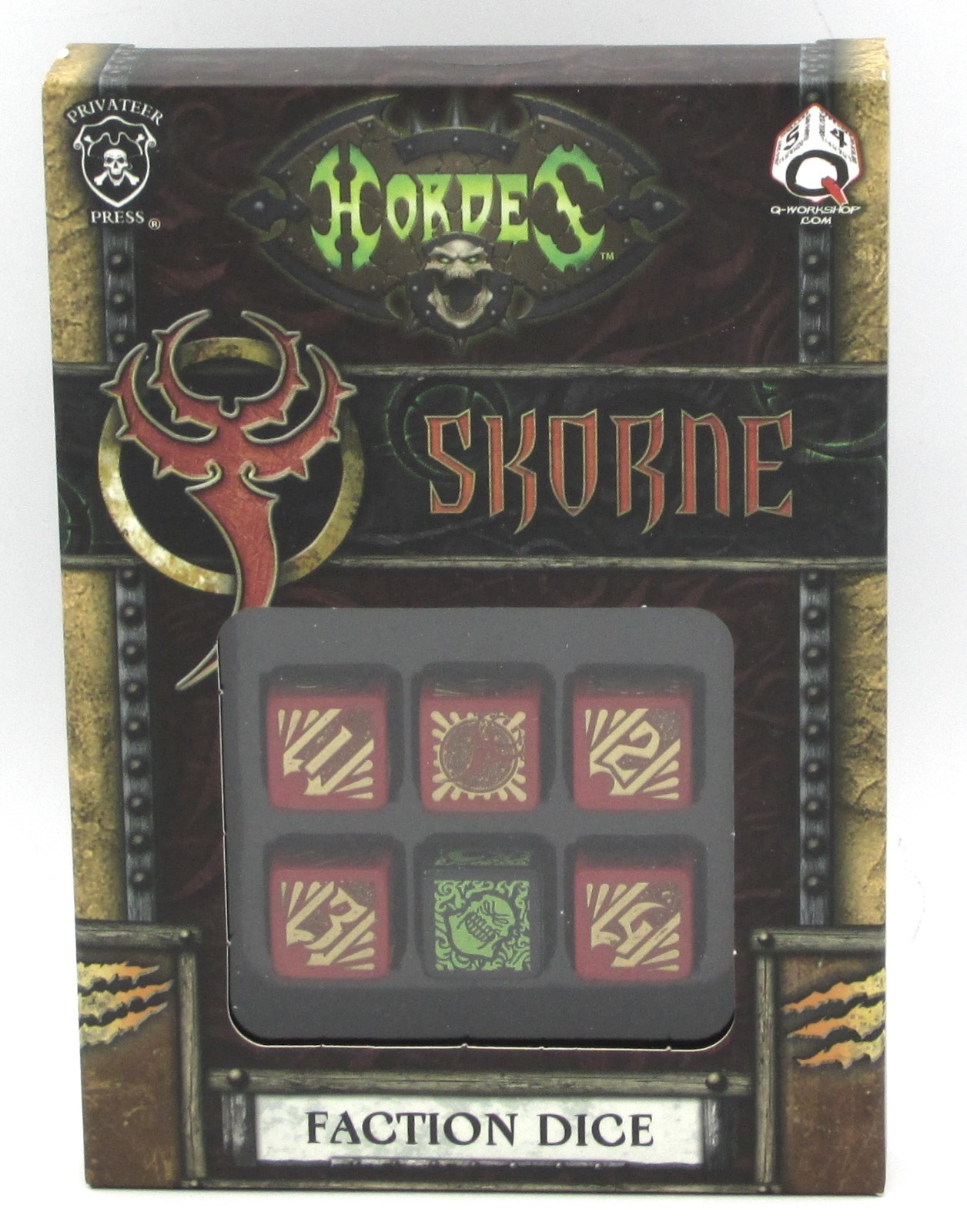 Q-workshop Hordes Faction 6d Dice Set Skorne QWS Spho54 for sale online ...