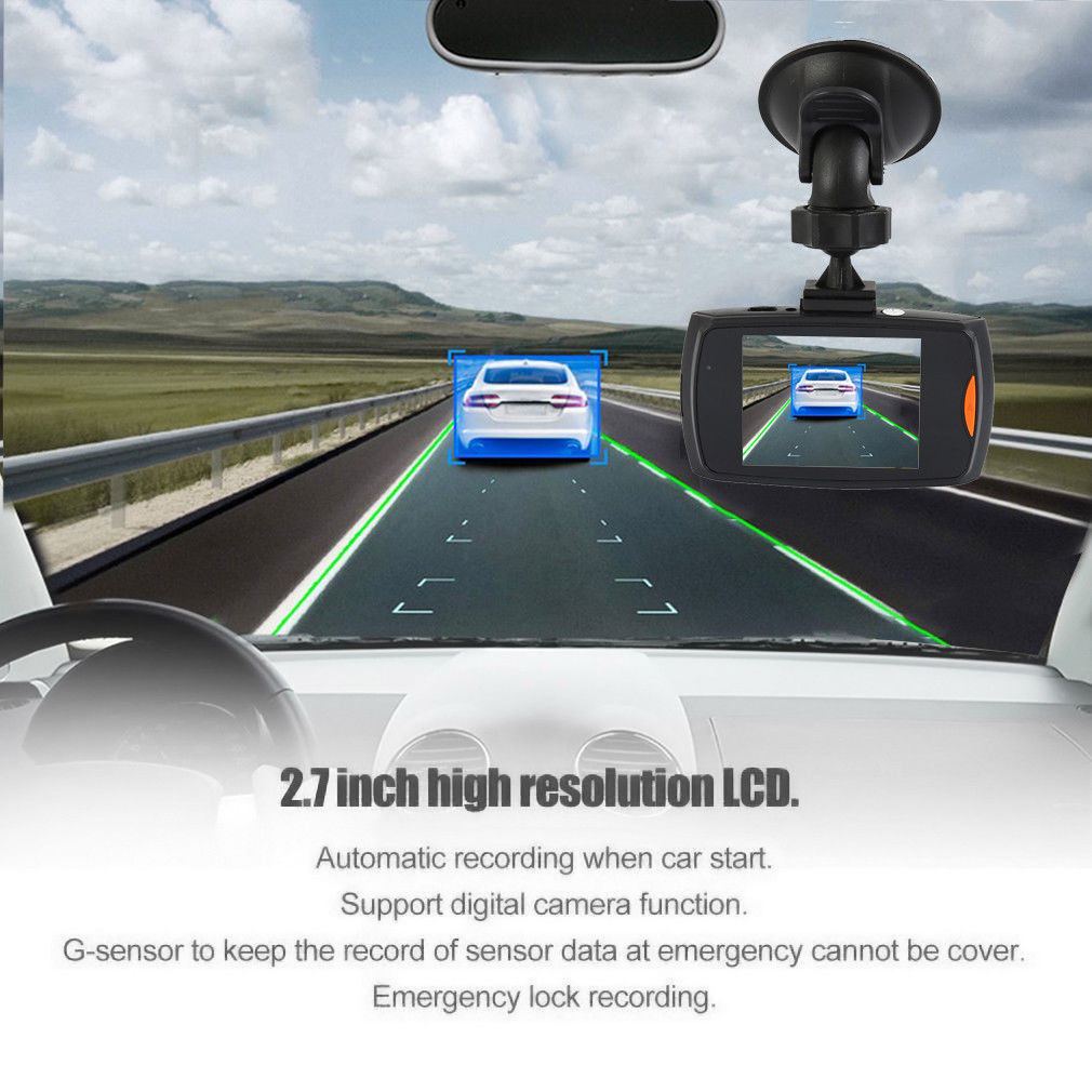 Single Dash Camera Front 1080P HD Car DVR Video Recorder G-sensor Loop ...