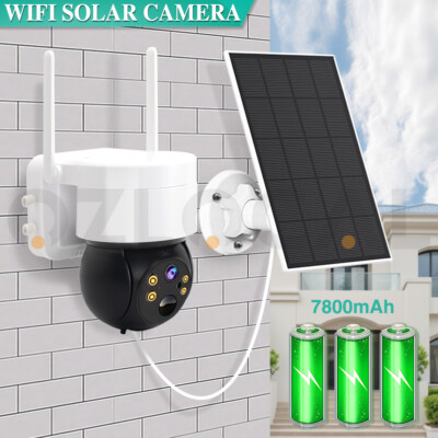 Solar Security IP Camera Battery Powered Outdoor Wireless WiFi CCTV PTZ ...