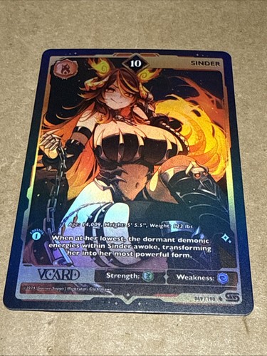 Gamersupps VCARD Rising Stars 1st Edition Holo Sinder 10 069/190 | eBay