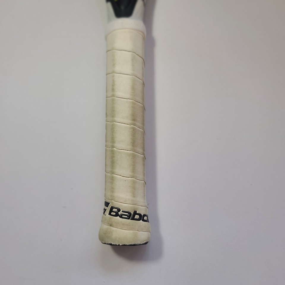 Babolat Aero 112 Tennis Racket Grip 2 4 1/4 black green white | eBay