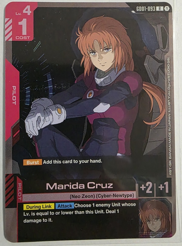 Marida Cruz Foil - GD01-093 NM - Gundam TCG Card Game | eBay