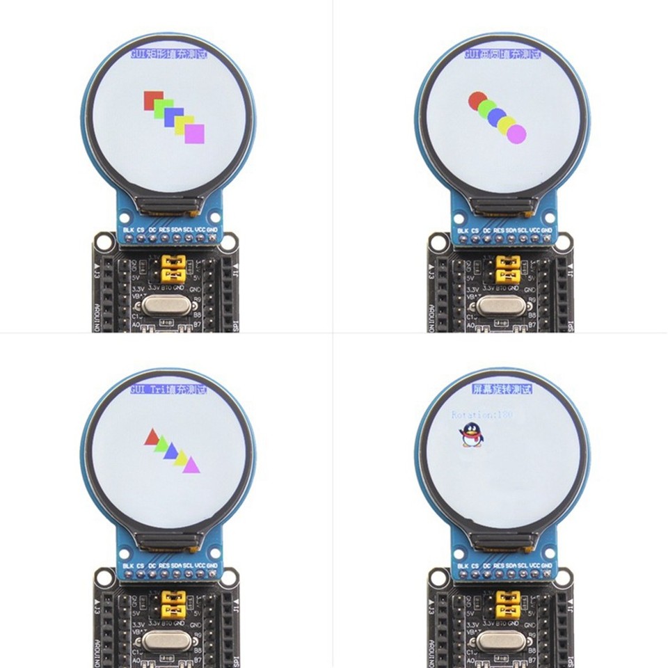 1,28--IPS-Vollbild-TFT-Display, LCD-Bildschirm, SPI-Seriell-Port ...