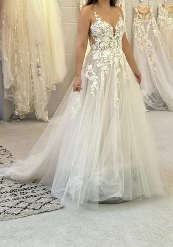 Olani Blue by Enzoani Wedding Dress - Size 12 Worn Once - Ivory Nude ...