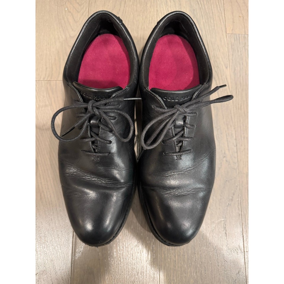 Cole Haan ØriginalGrand Energy Twin Black Leather Oxford Shoes Men's ...