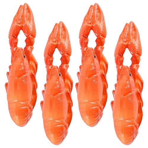 4 Pcs Realistic Lobster Models Figurine Lifelike Statue Figures Decor ...