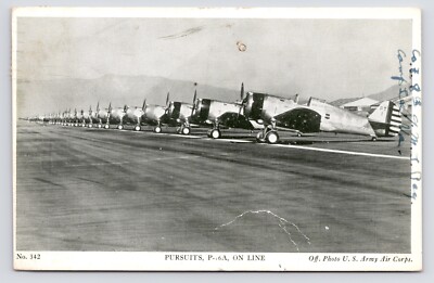 1941~WWII~P-36A Curtiss Hawk Airplanes on Line~Official US Army ...