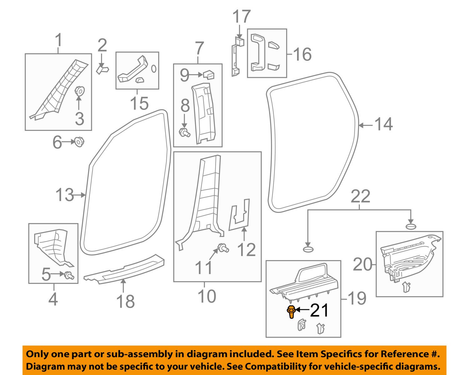 TOYOTA OEM INTERIOR-Upper Quarter Trim Clip 9046710161 | eBay