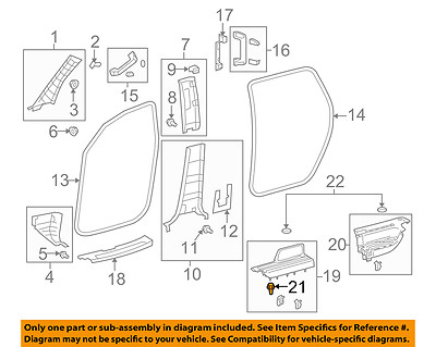 TOYOTA OEM INTERIOR-Upper Quarter Trim Clip 9046710161 | eBay