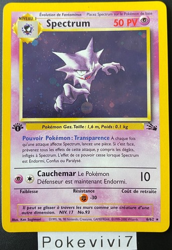 Carte Pokemon SPECTRUM 6/62 Holo Fossile EDITION 1 Wizards FR | eBay