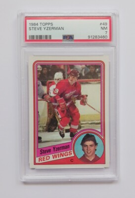 1984-85 Topps Steve Yzerman Rookie Card RC #49 PSA 7 Near Mint | eBay