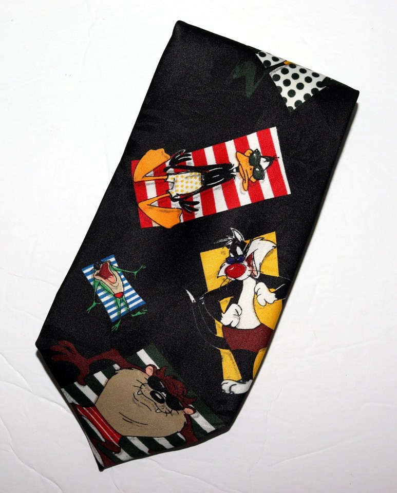 Vintage Looney Tunes Characters Neck Tie 1995 Beach Resort Characters ...