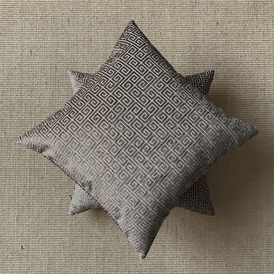 Iron Greek Key Velvet Throw Pillow Cover 20x20 | eBay
