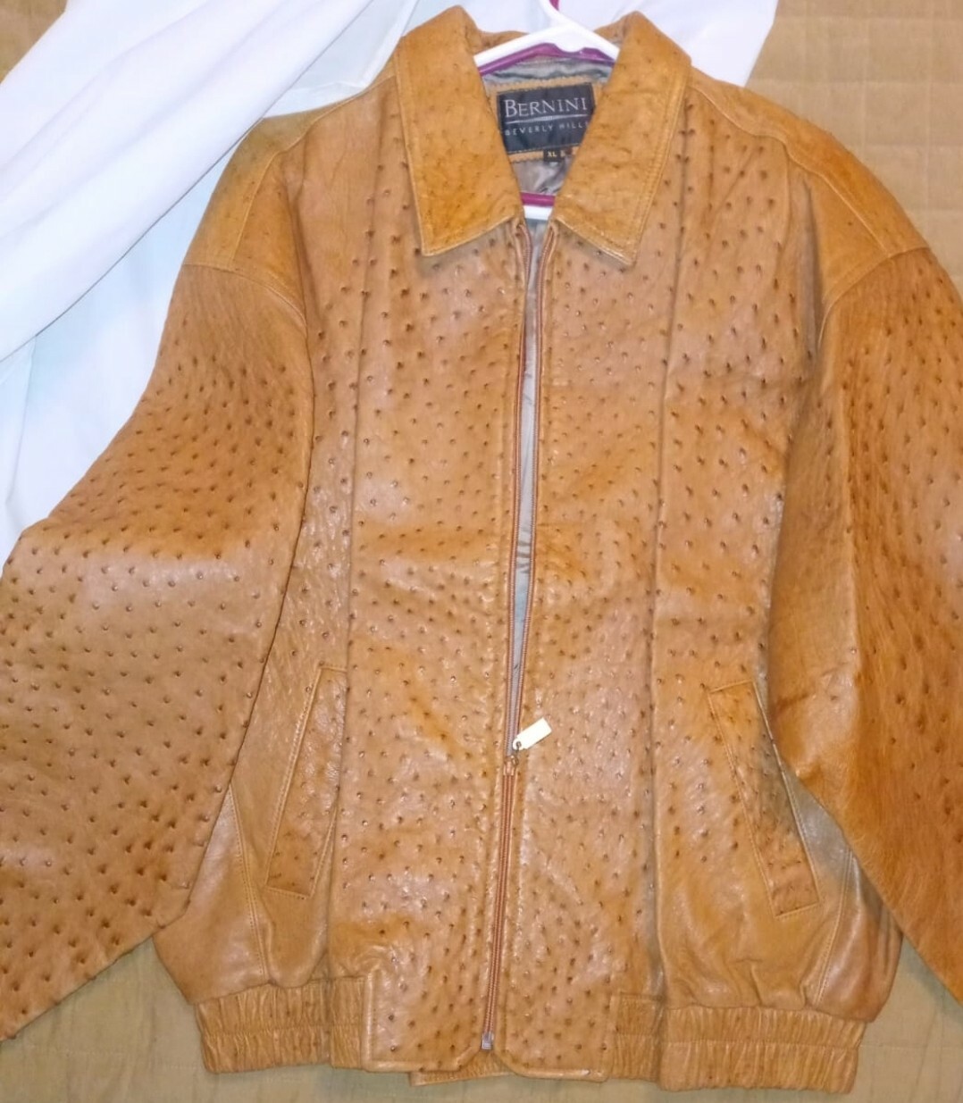 Bernini Genuine Ostrich Jacket - Gem