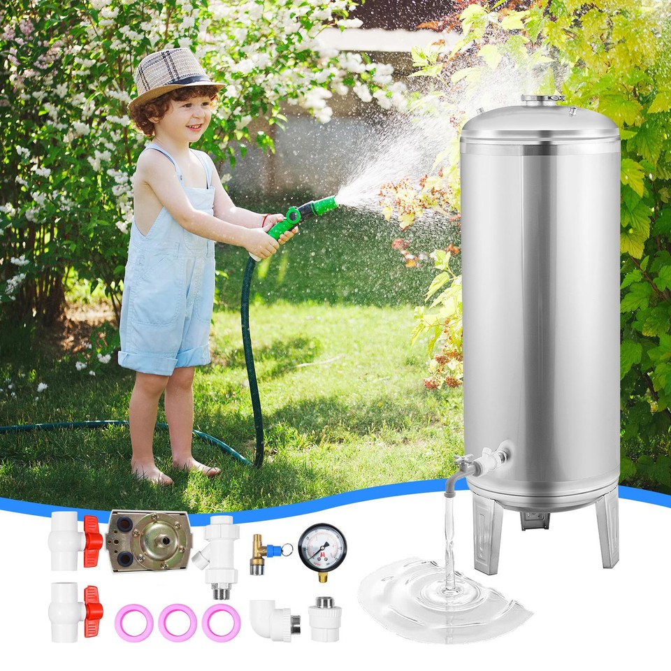 52.8 Gal Pressurized Well Tank Stainless Steel Water Pressure Tank For ...