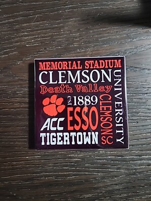 Clemson Tigers Ceramic Tile | eBay