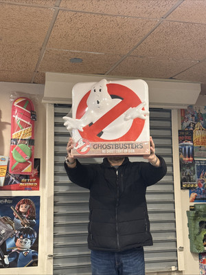 Sold Out Rare Ghostbusters Blowmold LARGE No Ghost Light Up Sign Trick ...