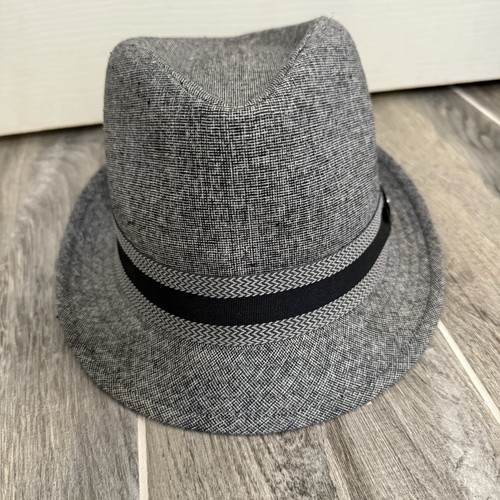 Stetson All American Men’s Fedora Size S/M Black Gray Preppy Easter ...