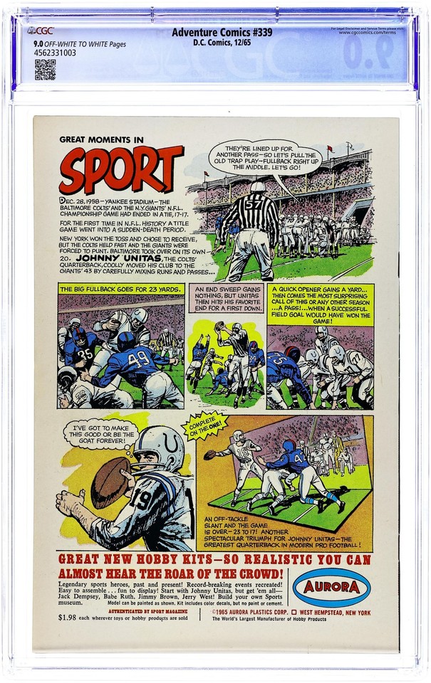 Adventure Comics #339 CGC 9.0 1965 4562331003 | eBay