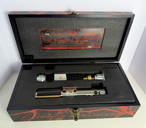 Rare Star Wars Legacy Lightsaber Set Box - Anakin Skywalker & Obi-Wan ...