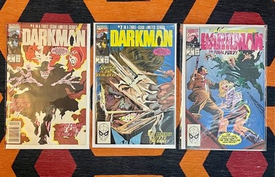 COMPLETE Marvel Comics DARKMAN Set Issues #1, 2, 3 Newstand/Subscriber ...