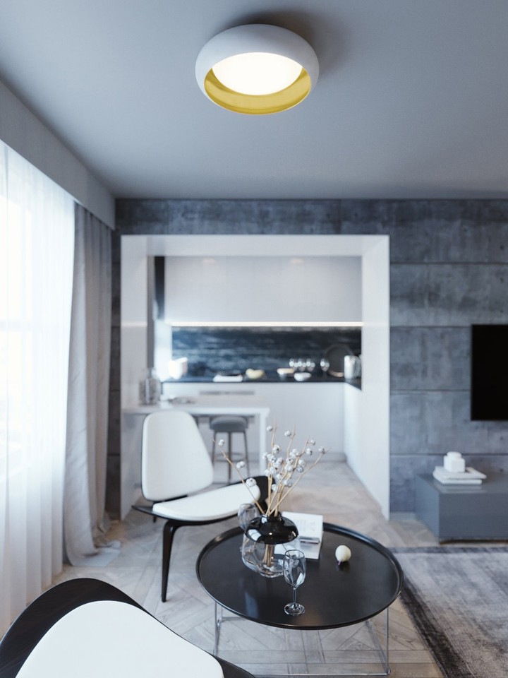 AFX KYCF15LAJD1 Kayce 15"W LED Flush Mount Ceiling Fixture - White | eBay