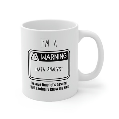 Data Analyst novelty mug birthday present for Data Analyst gift for ...