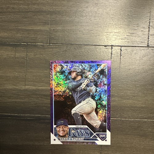 Harold Ramirez 2023 Topps Series 2 #387 Purple Sparkle Foil SP 082799 ...