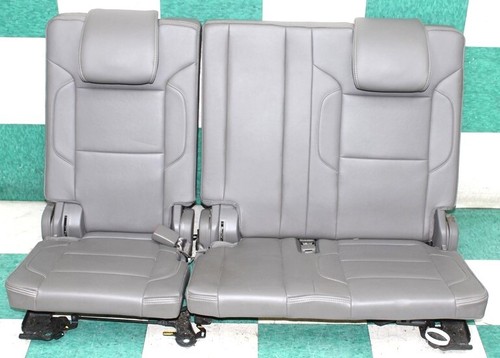 16' YUKON Gray Leather Power Folding Rear Back Third 3rd Row Seat ...