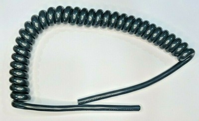 MAINS COILED FLEX CABLE CURLY LEAD 13A STRETCH COIL 3 x 1.25mm, 400mm-1 ...