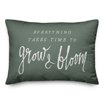 Creative Products Everything Takes Time 20 x 14 Spun Poly Pillow | eBay