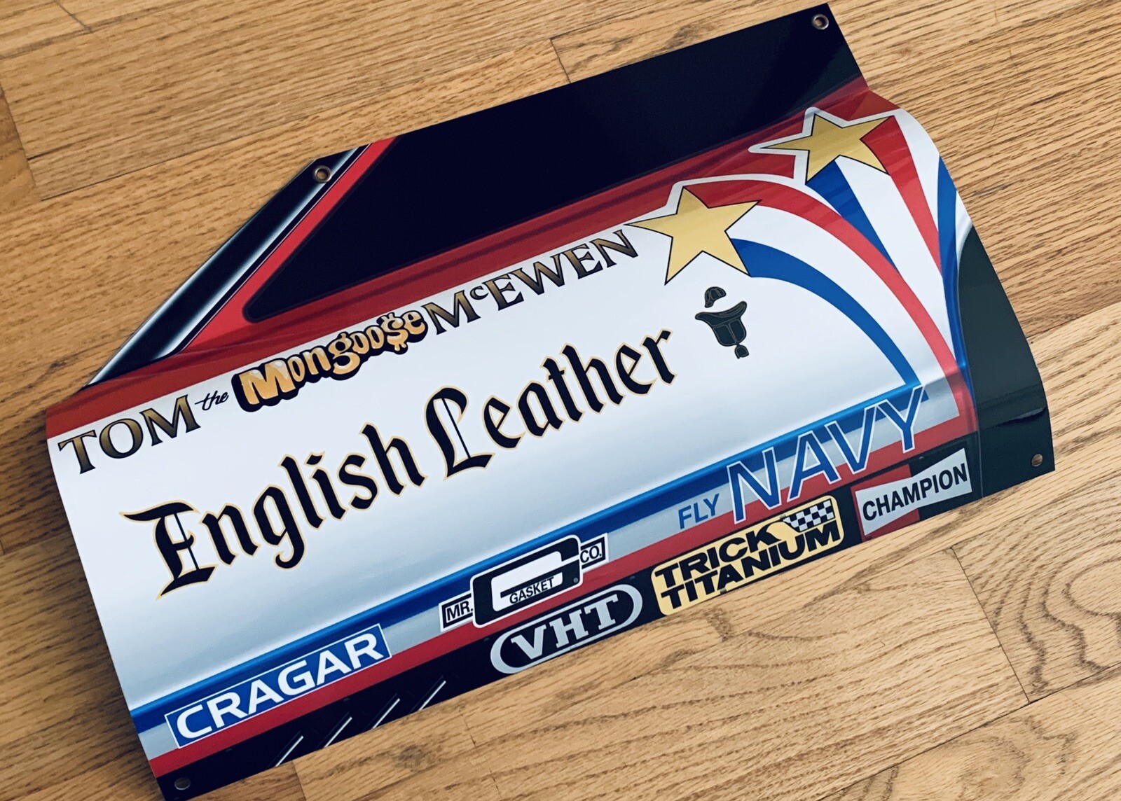 WOW!!!Curved Mongoose RACE CAR DRAG RACING Door Style Sign Funny Car ...