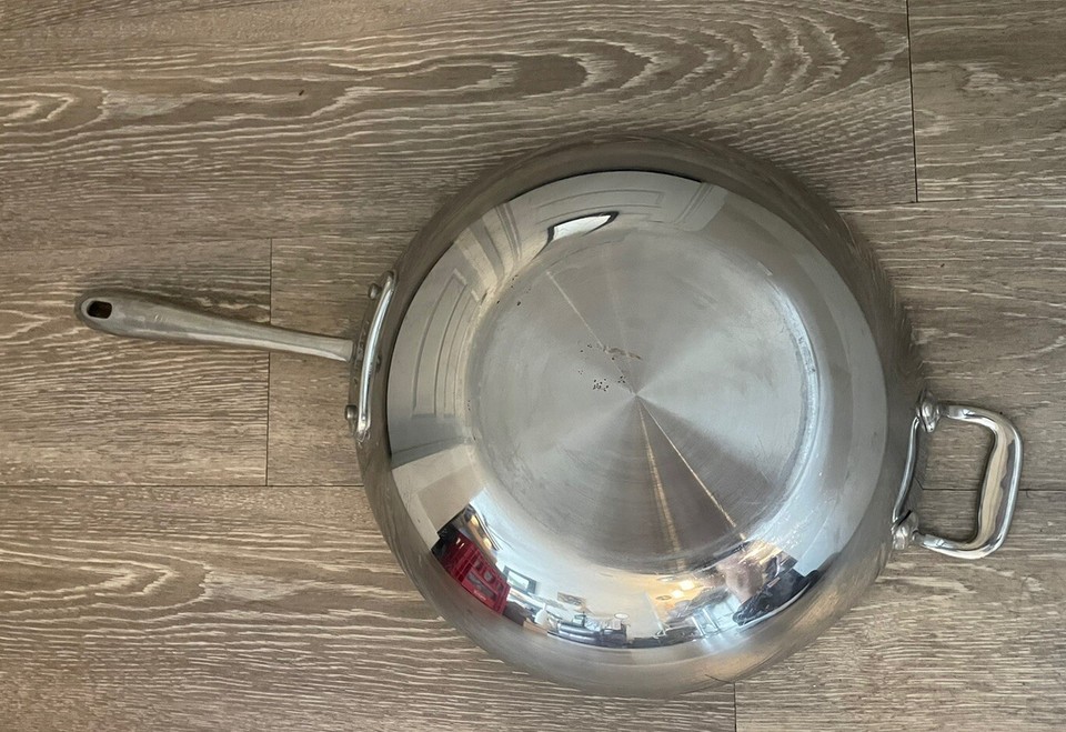 All Clad Stainless Steel Stir Fry Pan Wok 4 Quart 12" with Lid | eBay