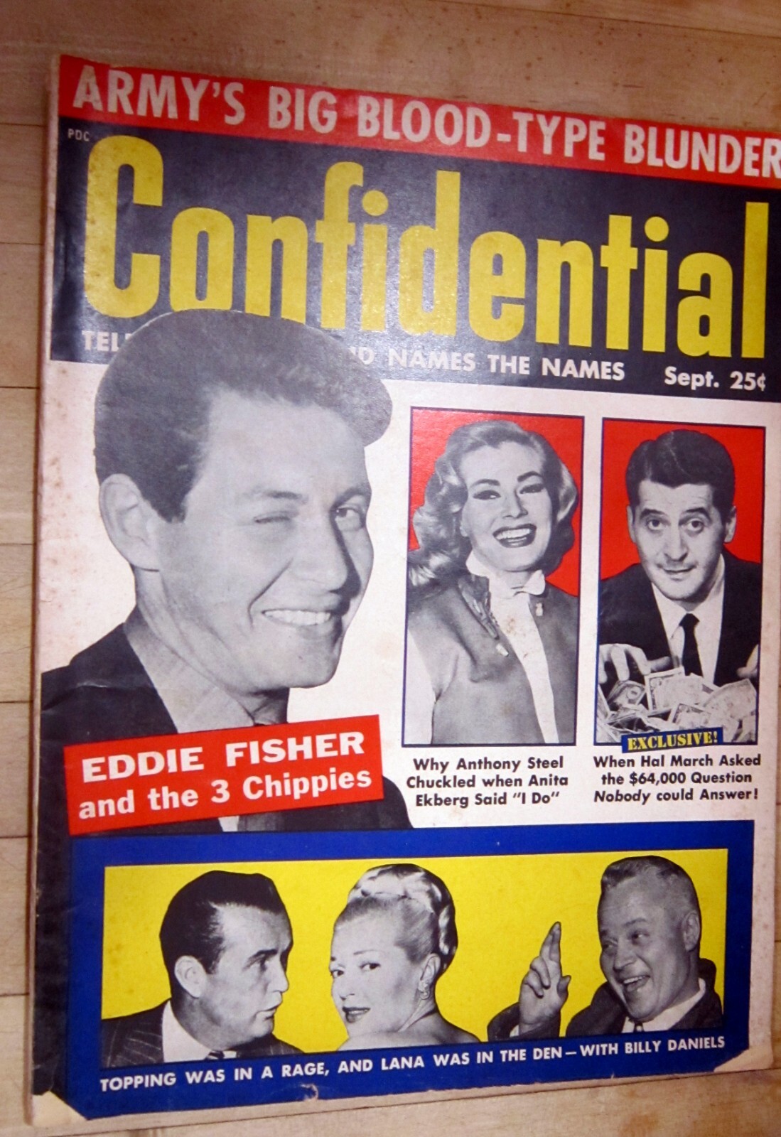 Vintage Sept 56-Jan 57 & Feb 61 CONFIDENTIAL Magazine- Fisher-Elvis ...