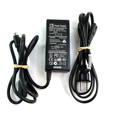 CS Power Supply CS-120/0502000-E 12V/5V 4 Pin AC Adapter | eBay