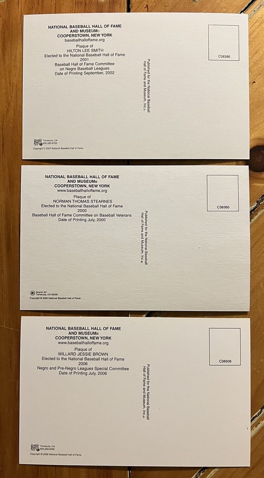 Hilton Smith Turkey Stearnes “Home Run” Brown Negro Leages HOF Plaque ...