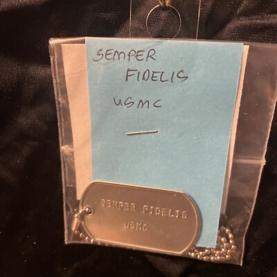 Semper Fidelis U S Marines Dog Tag Key Chain Necklace | eBay