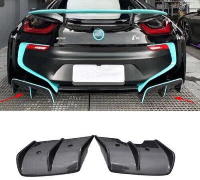 Carbon Fiber FOR 2014-2020 BMW i8 Coupe GT Style Rear Bumper Diffuser ...