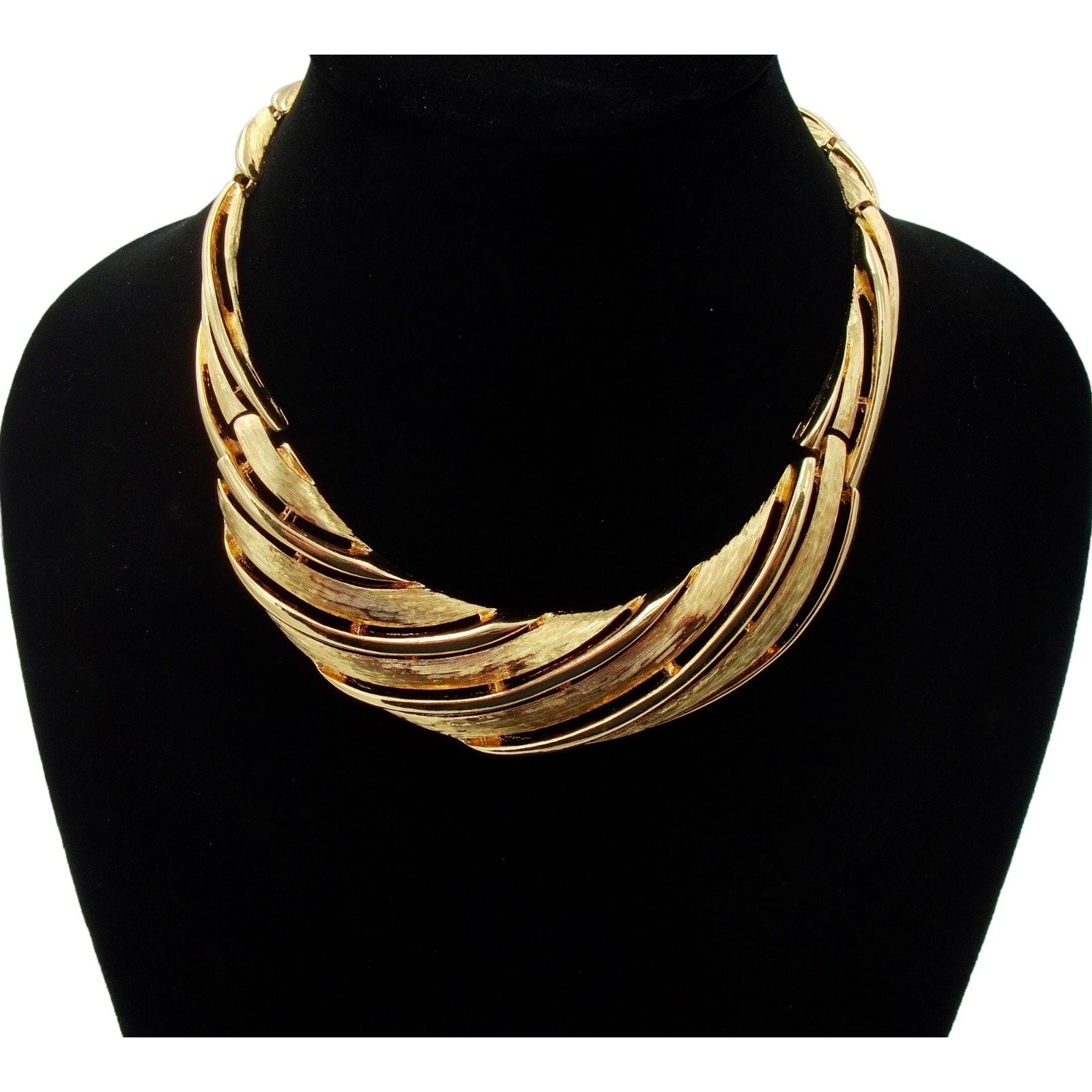 Vintage Monet Runway Statement Collar Necklace, Vogue… - Gem