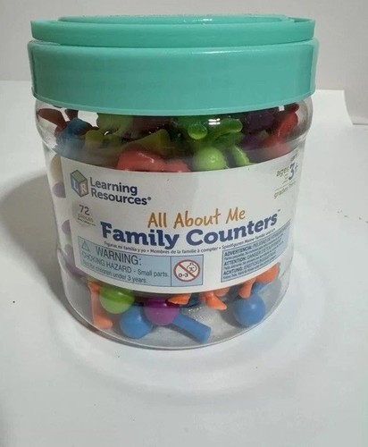 Learning Resources All About Me Family Counters Set 68 Primary Colors ...