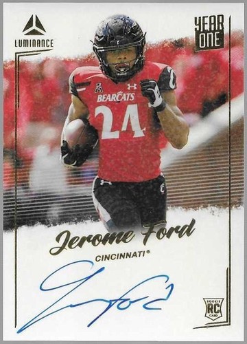 JEROME FORD 2022 Panini Luminance Year One Rookie Autograph RC Card # ...